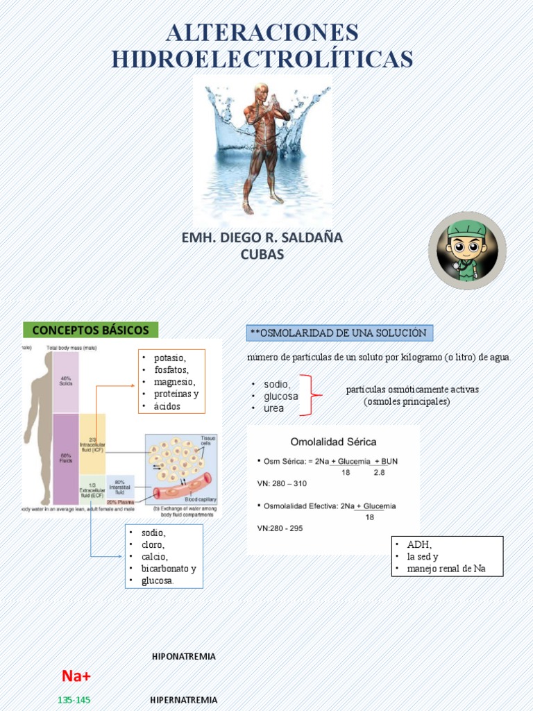 Alteraciones Hidroelectrolíticas | Descargar gratis PDF | Sodio | Potasio