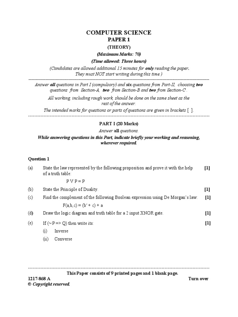 868A Computer Science-1 | PDF | Method (Computer Programming) | Queue ...