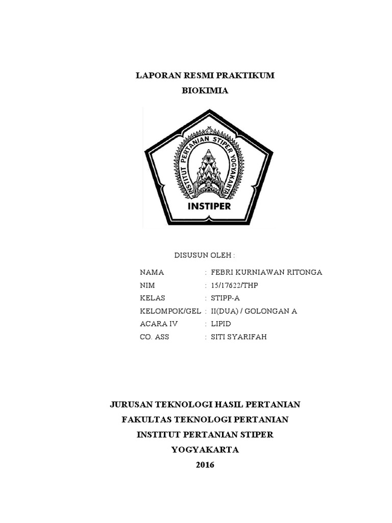 Acara 4 Biokimia Resmi | PDF