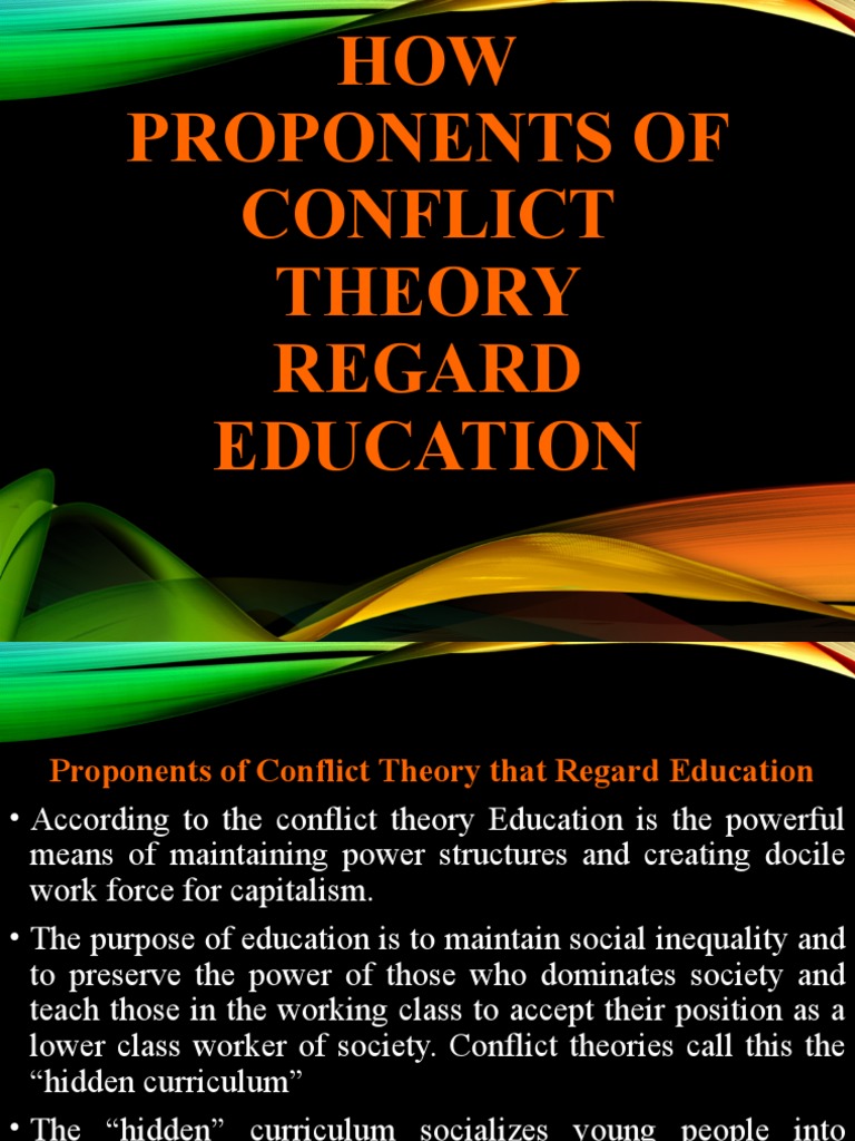 Conflict Theory | PDF | Epistemology | Behavioural Sciences
