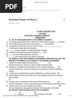 Class 5 Maths Chapter 1 Worksheet With Answers | PDF