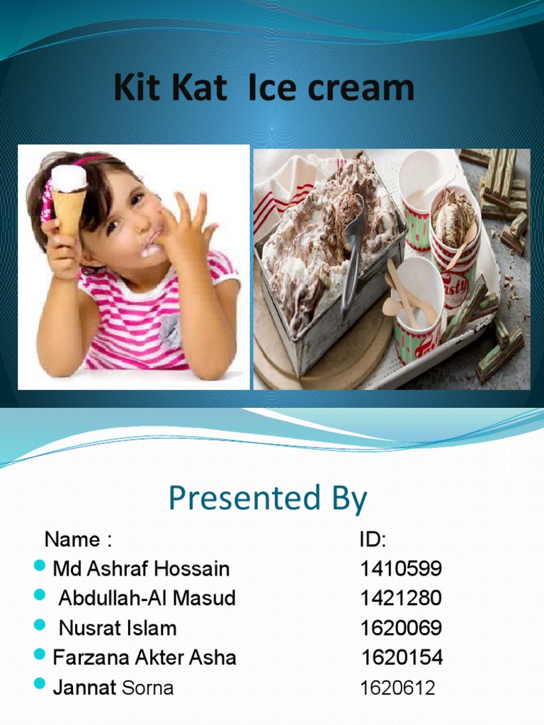 Kit Kat Ice Cream PPT Ashraf Shawon | PDF | Nestlé | Convenience Store
