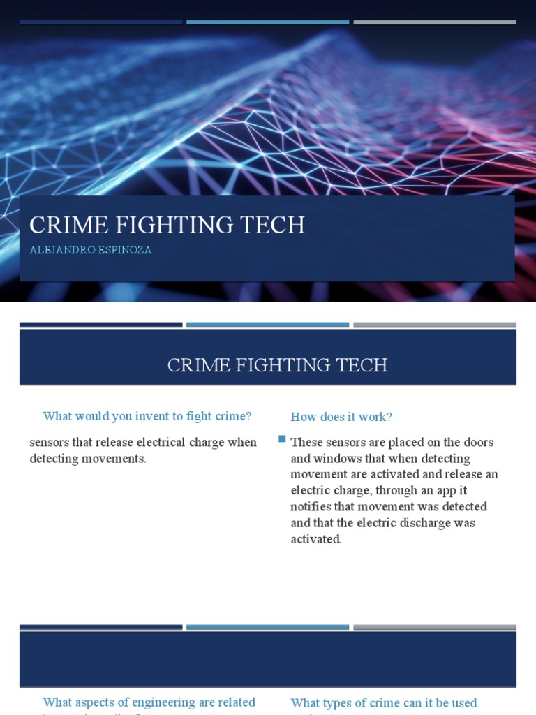Crime Fighting Tech | PDF | Home & Garden | Computers
