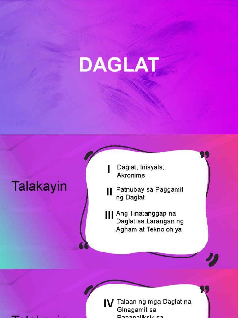 Paggamit NG Daglat | PDF