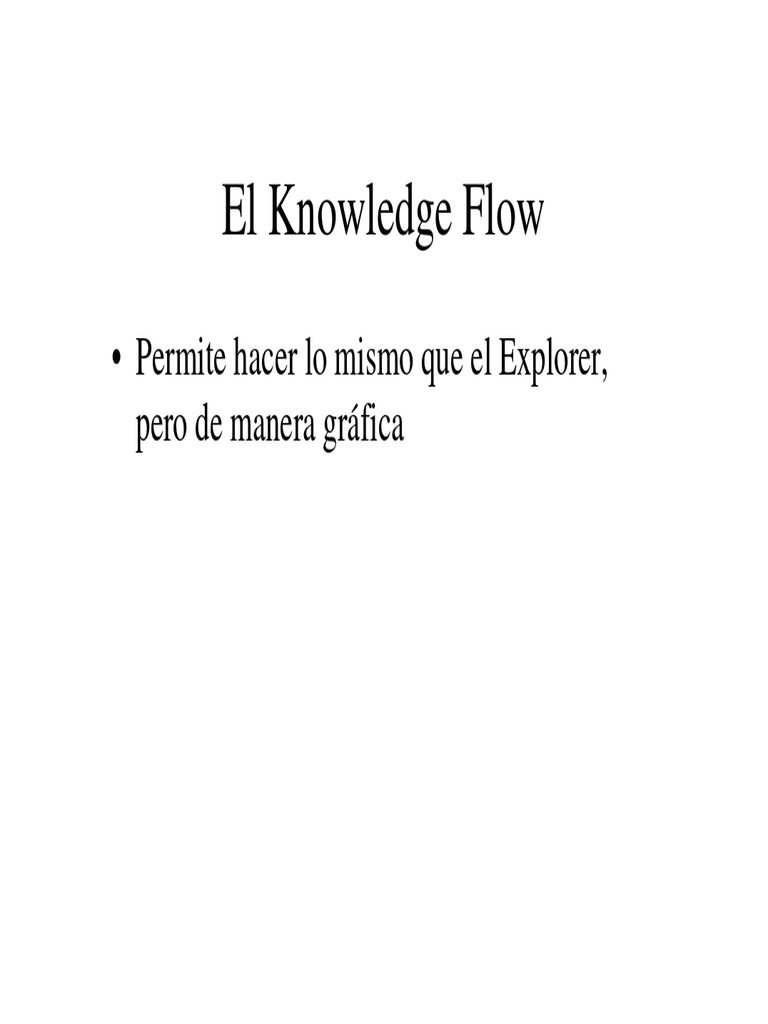Knowledge Flow Weka | PDF | Informática