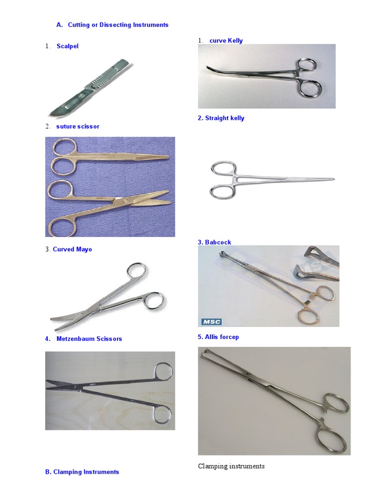 Operating Room Basic Instruments | PDF