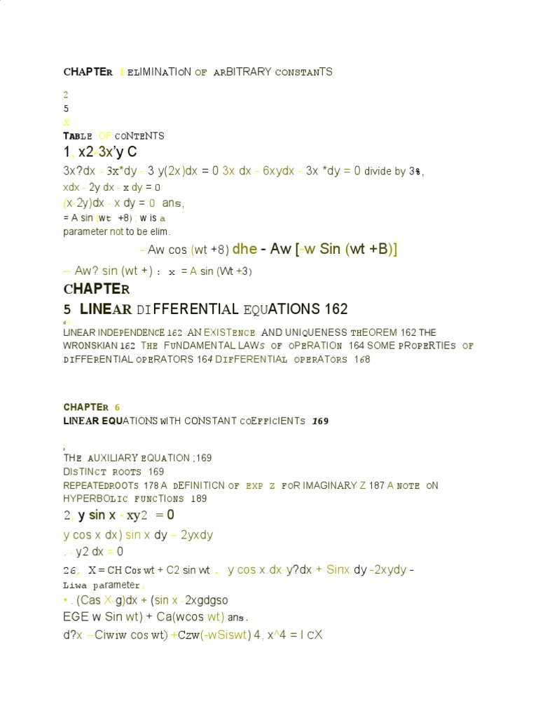 Differential Equation | PDF | Differential Equations | Mathematical Objects