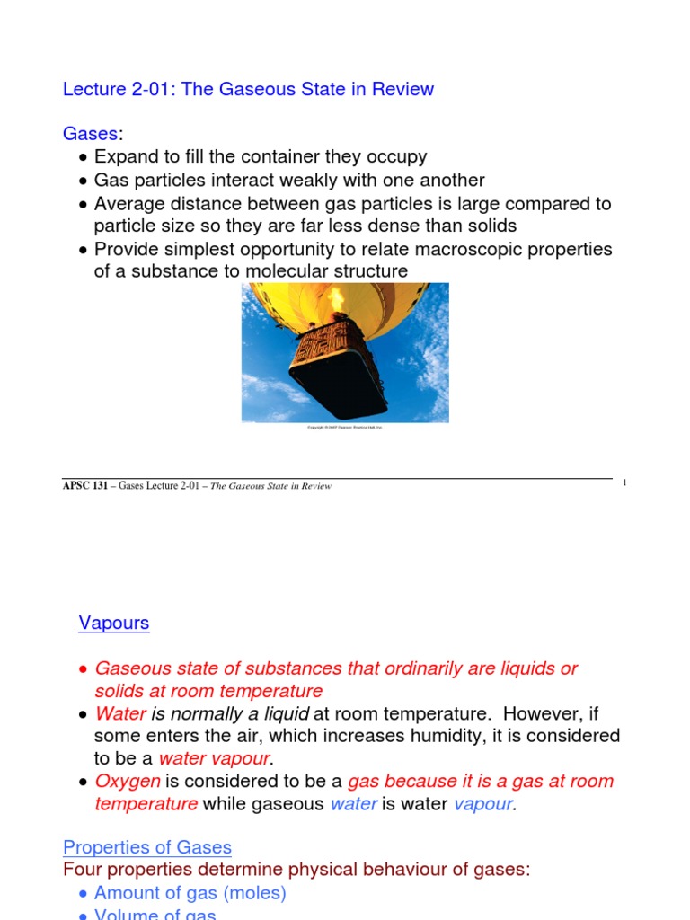 Understanding the Behavior of Gases: A Review of Boyle's Law, Charles ...
