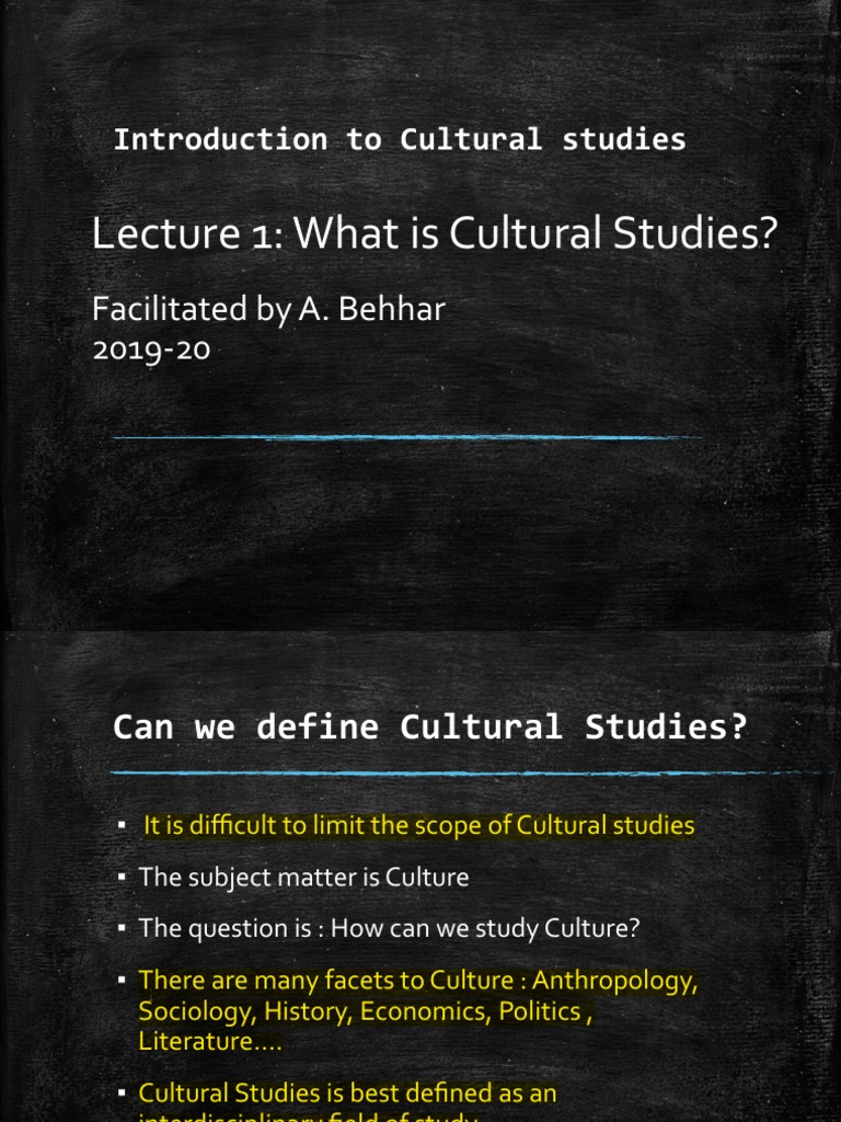 What Is Cultural Studies | PDF | Cultural Studies | Ideologies
