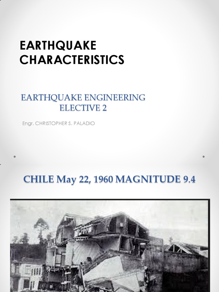 Earthquake Characteristics | PDF