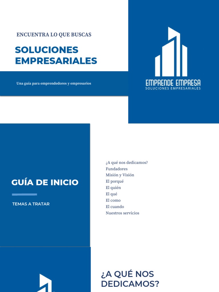 Modelo Presentación de Empresa | PDF | Iniciativa empresarial | Marketing