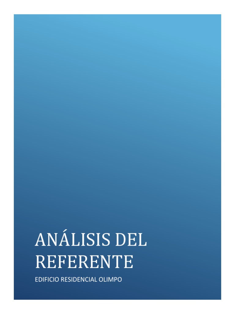 Analisis Referente Edificio PDF | PDF | Hormigón | Cemento