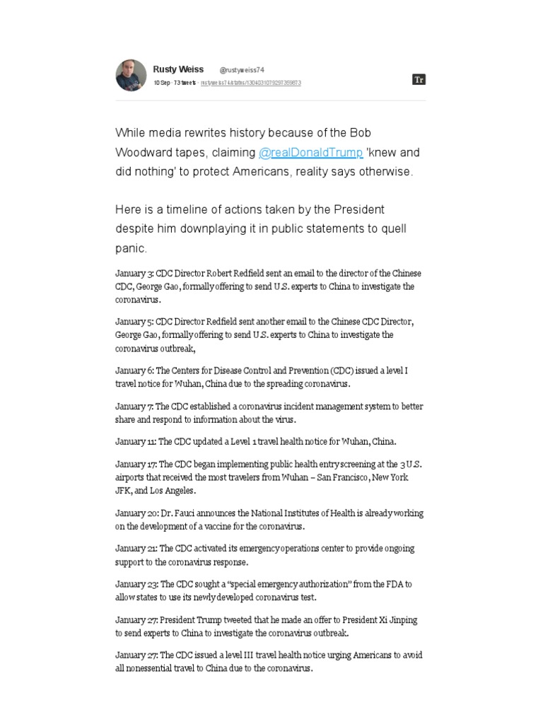 Woodward Thread | PDF | Centers For Disease Control And Prevention ...