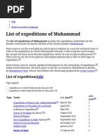 Prophet Muhammad - 27 Battles in 8 Years With Disbelievers. | PDF