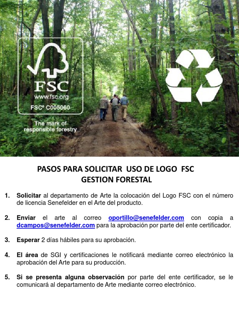 Uso de Logo FSC PDF | PDF