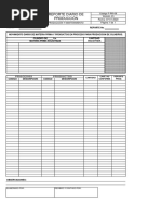 Bitacora de Entradas y Salidas de Almacén | PDF