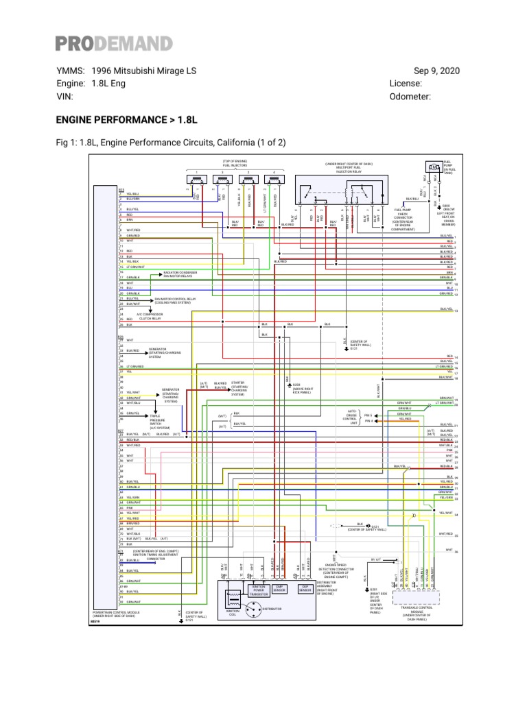 Mitsubishi 4G93 Wiring Diagrams | PDF | Internal Combustion Engine ...