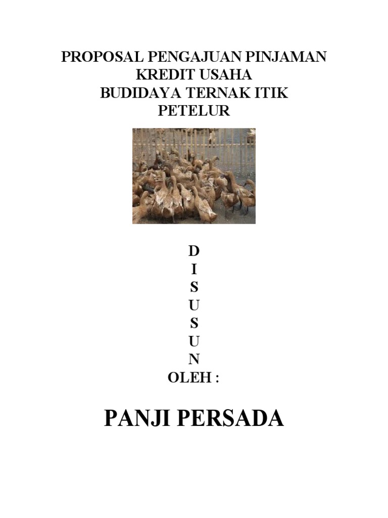 Proposal Usaha Itik | PDF