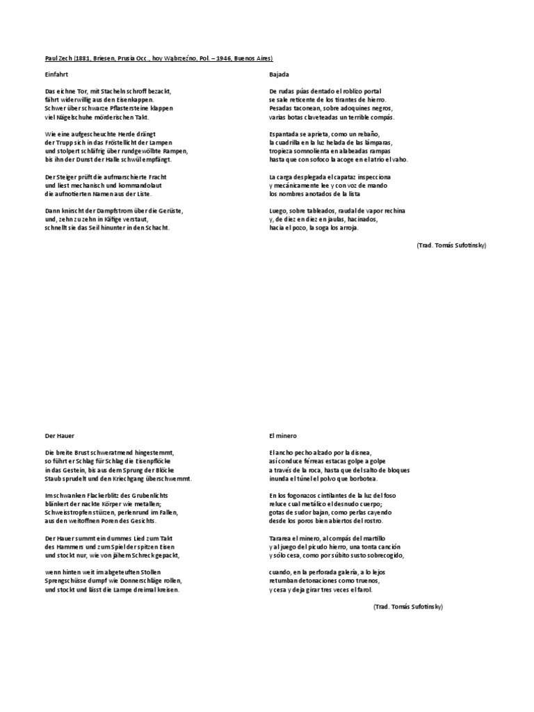 Poemas Del Expresionismo | PDF