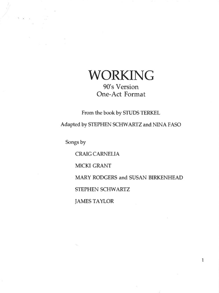 Idoc - Pub - Working The Musical Script PDF | PDF