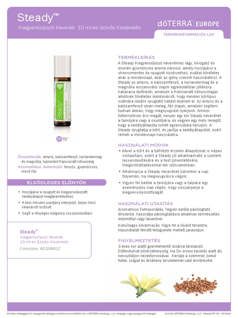 Doterra Steady Oil | PDF