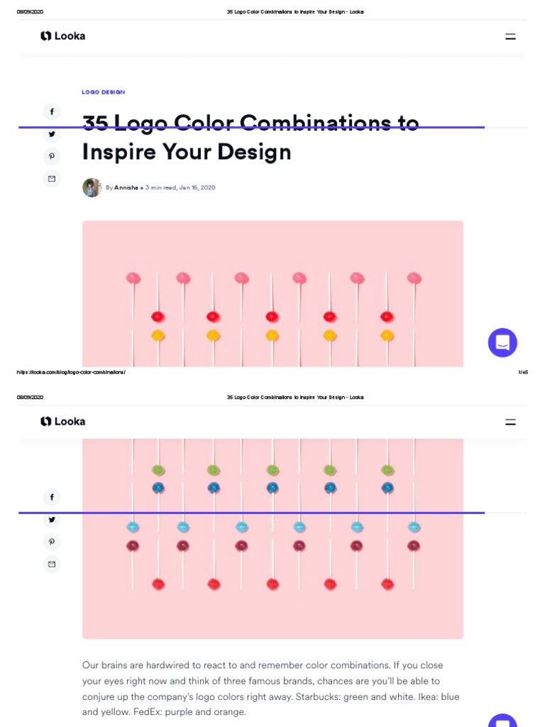 35 Logo Color Combinations To Inspire Your Design | PDF | Image ...