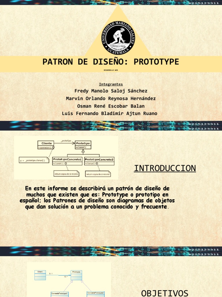 Laboratorio 1 - Patrones de Diseño - Prototype | PDF | Programación de ...