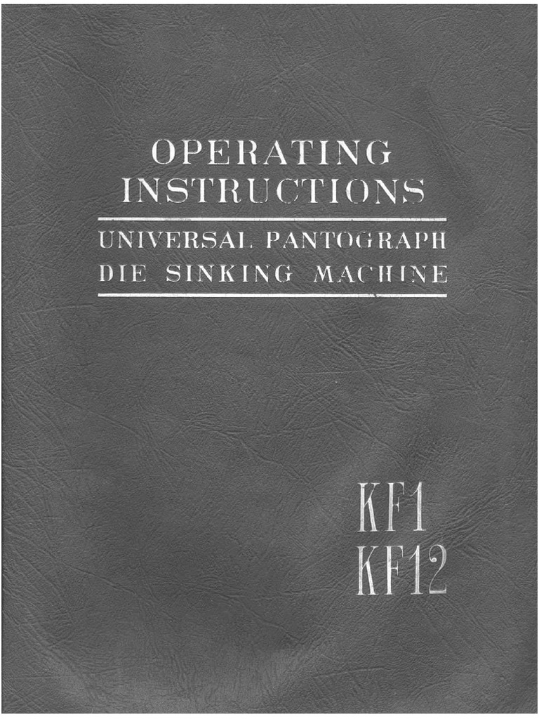 Deckel KF1 & 12 | PDF