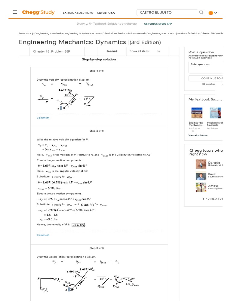 Engineering Mechanics: Dynamics: (3rd Edition) | PDF | Textbook ...