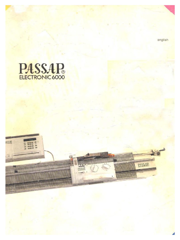 Passap E6000 Instruction Manual PDF | PDF