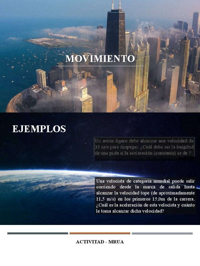 Ejemplos y Actividad MRUA | PDF