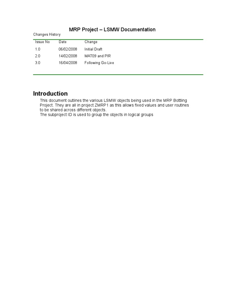 LSMW Documentation | PDF | Data Management | Computer Data