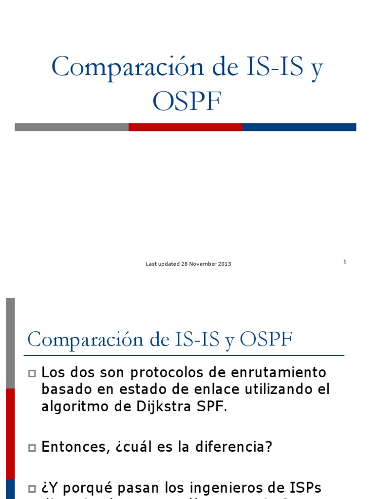 04 ISIS Vs OSPF | PDF | Yo Pv6 | Transmisión de datos