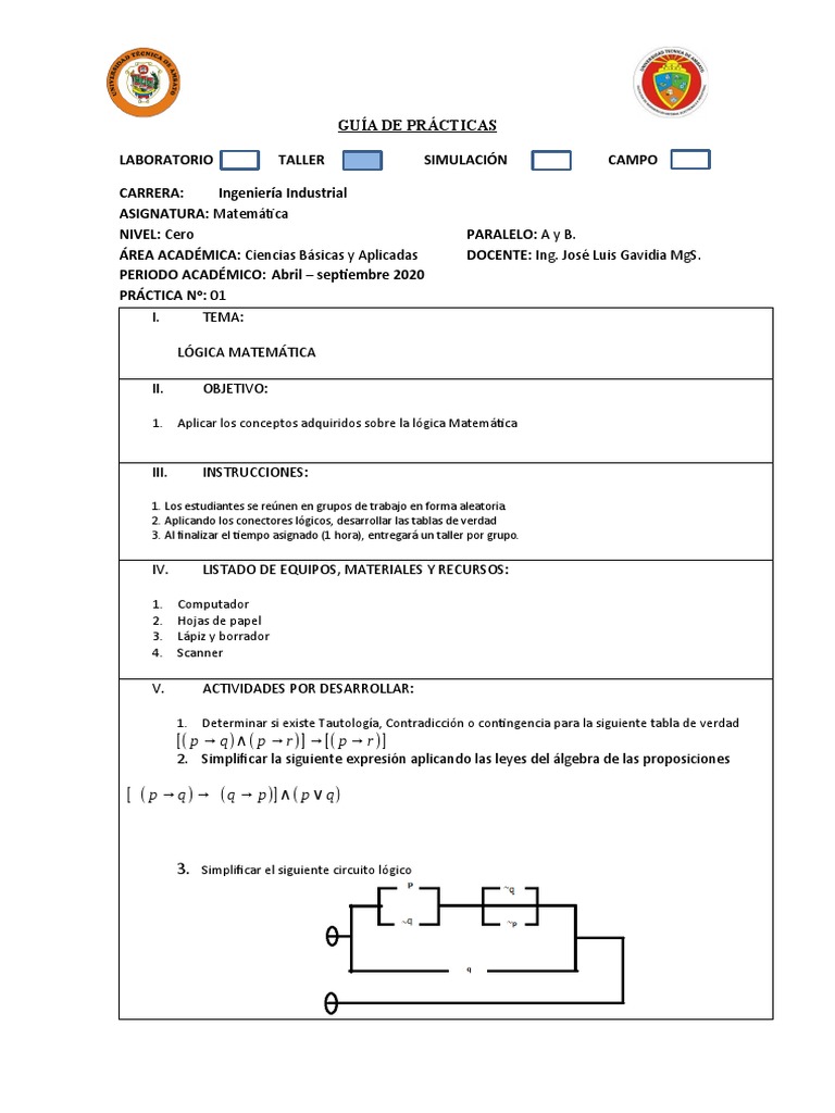 Guía de Práctica 1 | PDF | Enseñanza de matemática | Epistemología