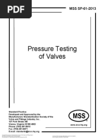 Pressure Testing of Valves: MSS SP-61-2019 | PDF | Pipe (Fluid ...
