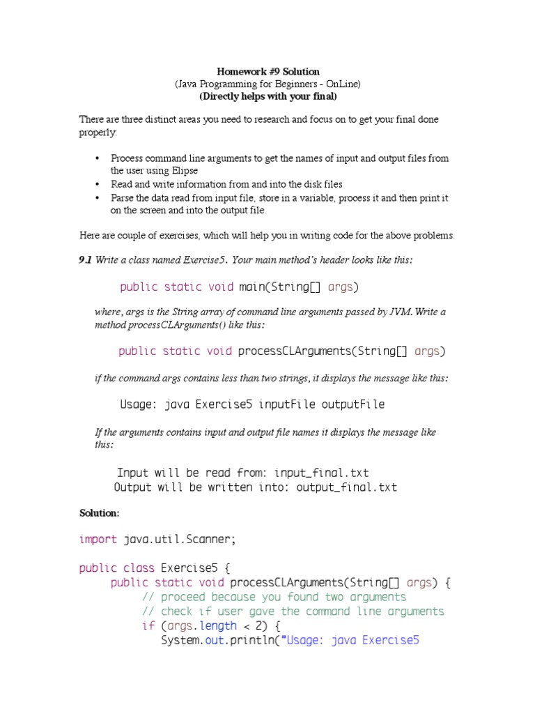 Homework #9 Solution (Directly Helps With Your Final) | PDF | Parameter (Computer Programming ...