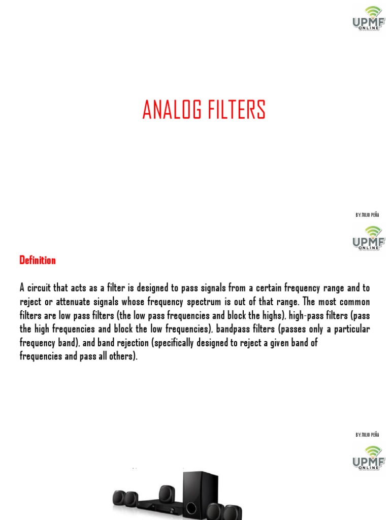 Caracteristicas Filtros | PDF | Passivity (Engineering) | Electronic Filter