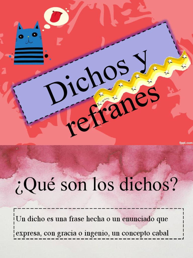 Conceptos de dichos y refranes populares | PDF | Idiomas