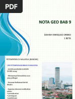 Geog Ting 1 Bab 9 Petempatan Di Malaysia | PDF