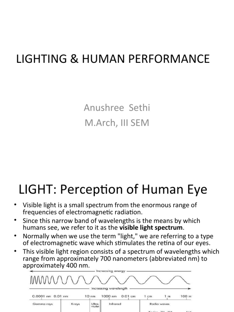 Lighting & Human Performance | PDF | Visual Perception | Color