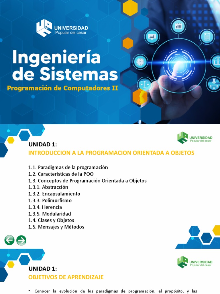 Unidad 1. Introduccion A La POO | PDF | Objeto (informática) | Programación orientada a objetos