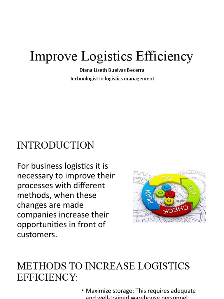 Improve Logistics Efficiency | PDF