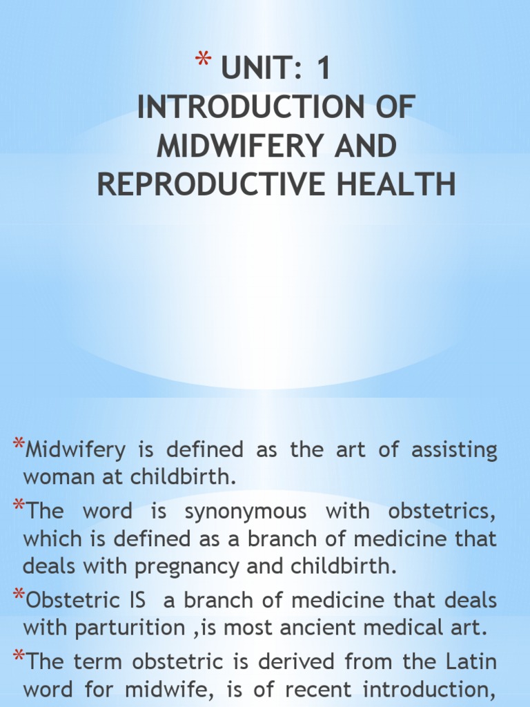 History and Definition of Midwifery | PDF | Midwife | Childbirth