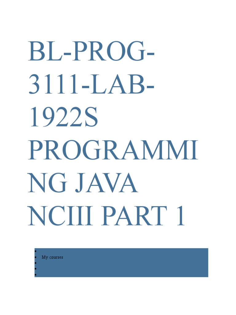 Java Programming Course Quiz | PDF | Question | Usability