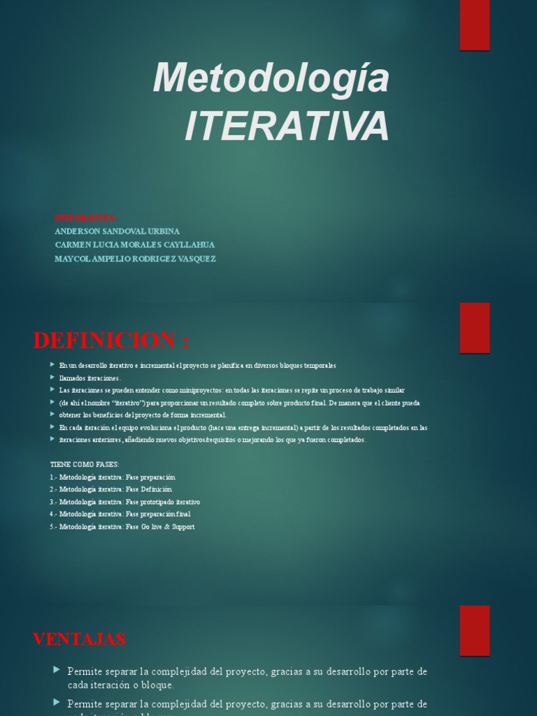 Metodología ITERATIVA | PDF