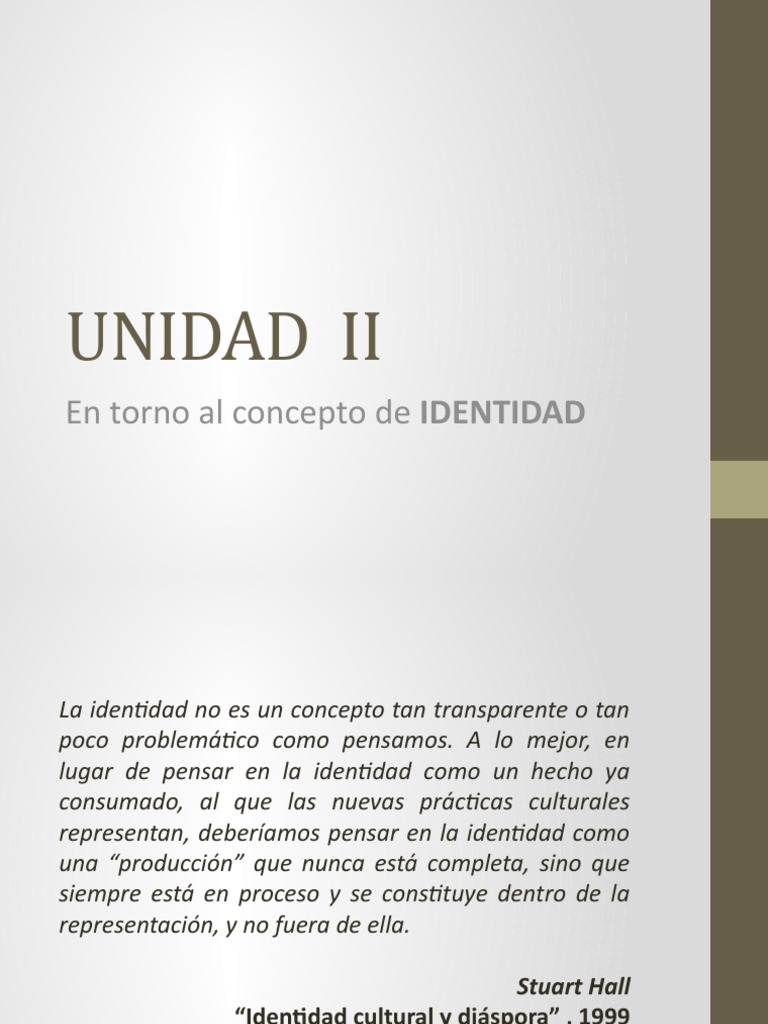 Concepto de Identidad | PDF | Nación | Esencia