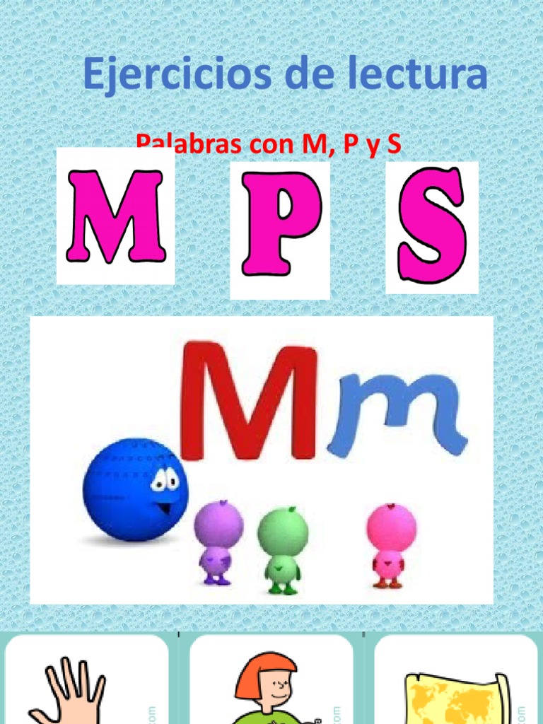 Ejercicios de Lectura: Palabras Con M, P y S | PDF