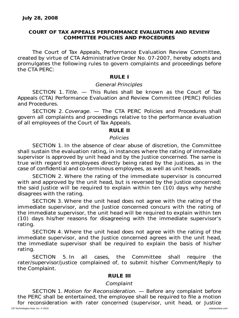 33238-2008-Court of Tax Appeals Performance Evaluation | PDF ...