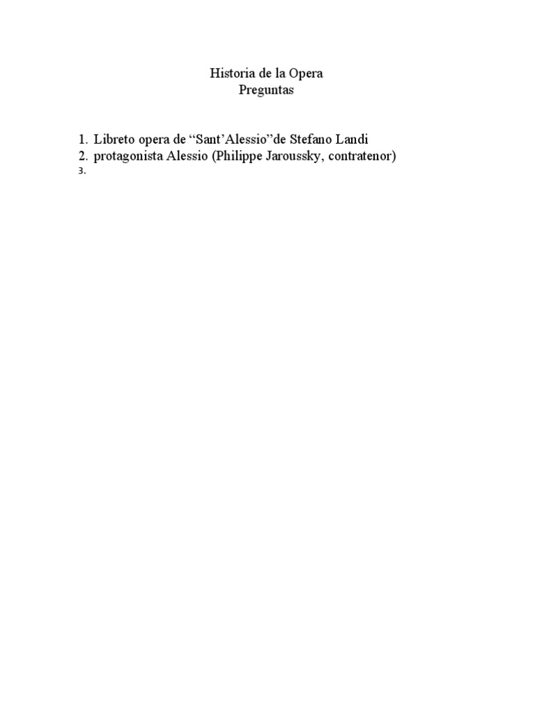Historia de La Opera | PDF