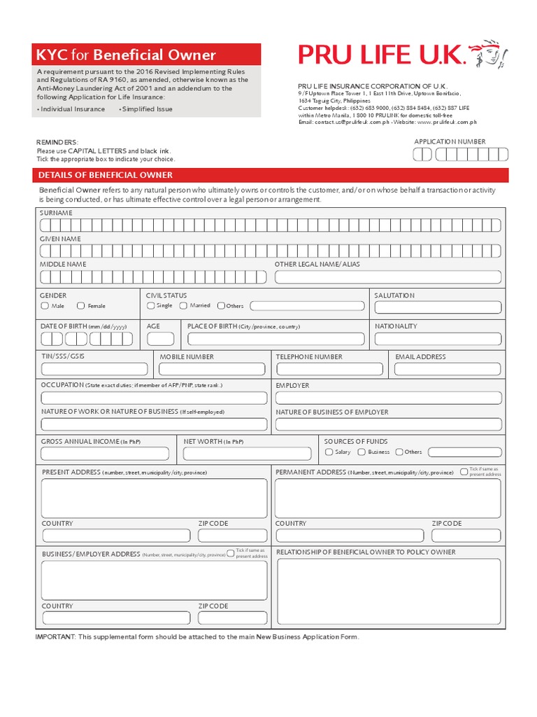 Beneficial Owner Form | PDF | Employment | Economies